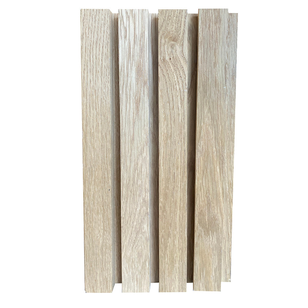 WOODFLEX Z-Style Acoustic Wood Slat Panel - 3 Sided Full Wrap Oak Vene ...
